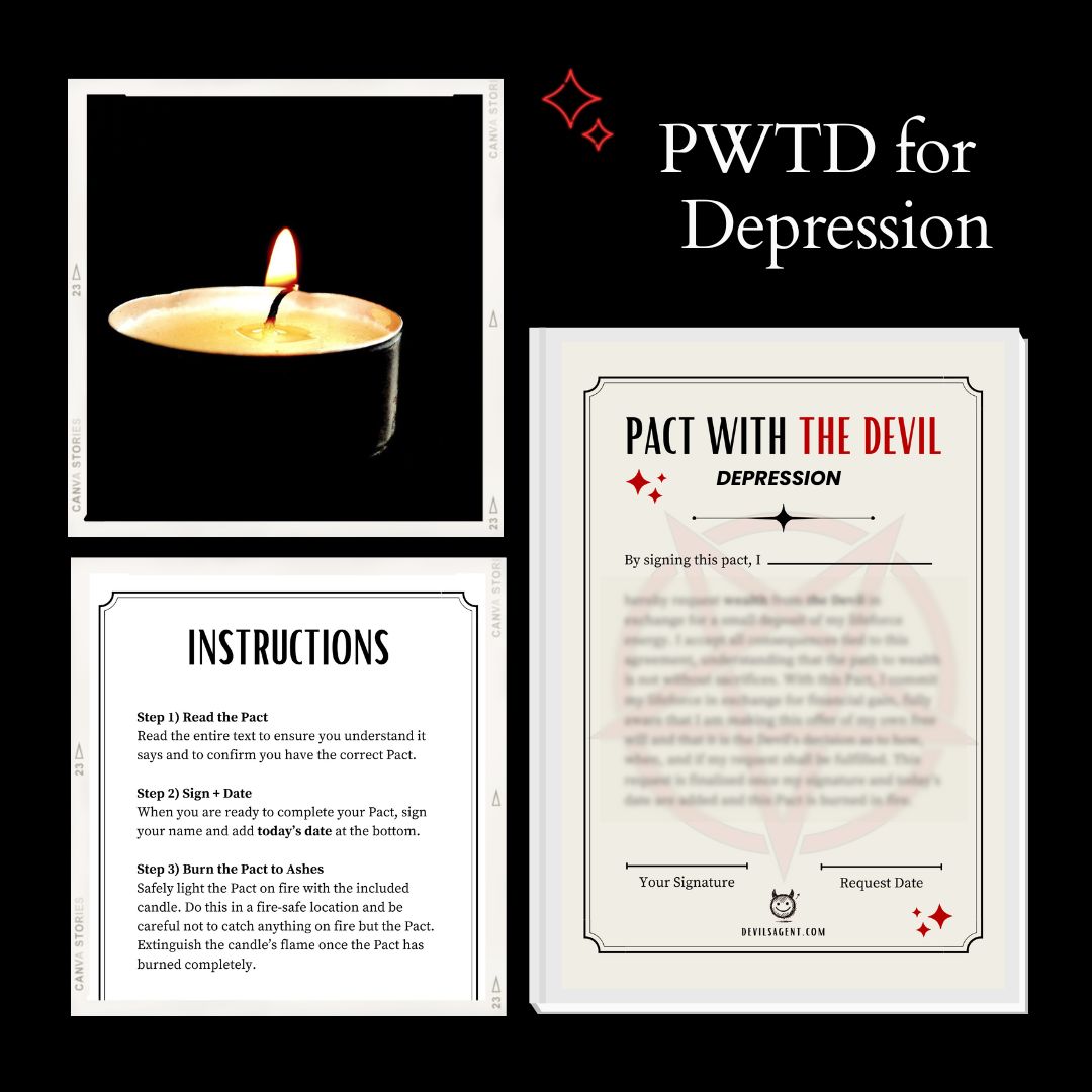 Pact with the Devil for Depression (Kit) - Devil's Agent