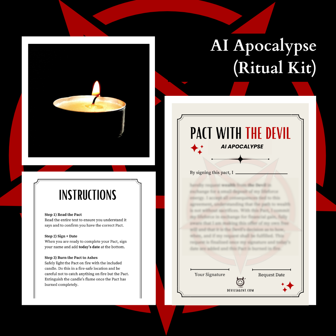 AI Apocalypse - Pact with the Devil (Ritual Kit) - Devil's Agent